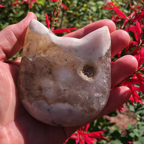 Amethyst Cats - Hand Carved Cat Shapes From Uruguay : CatFaeries.com